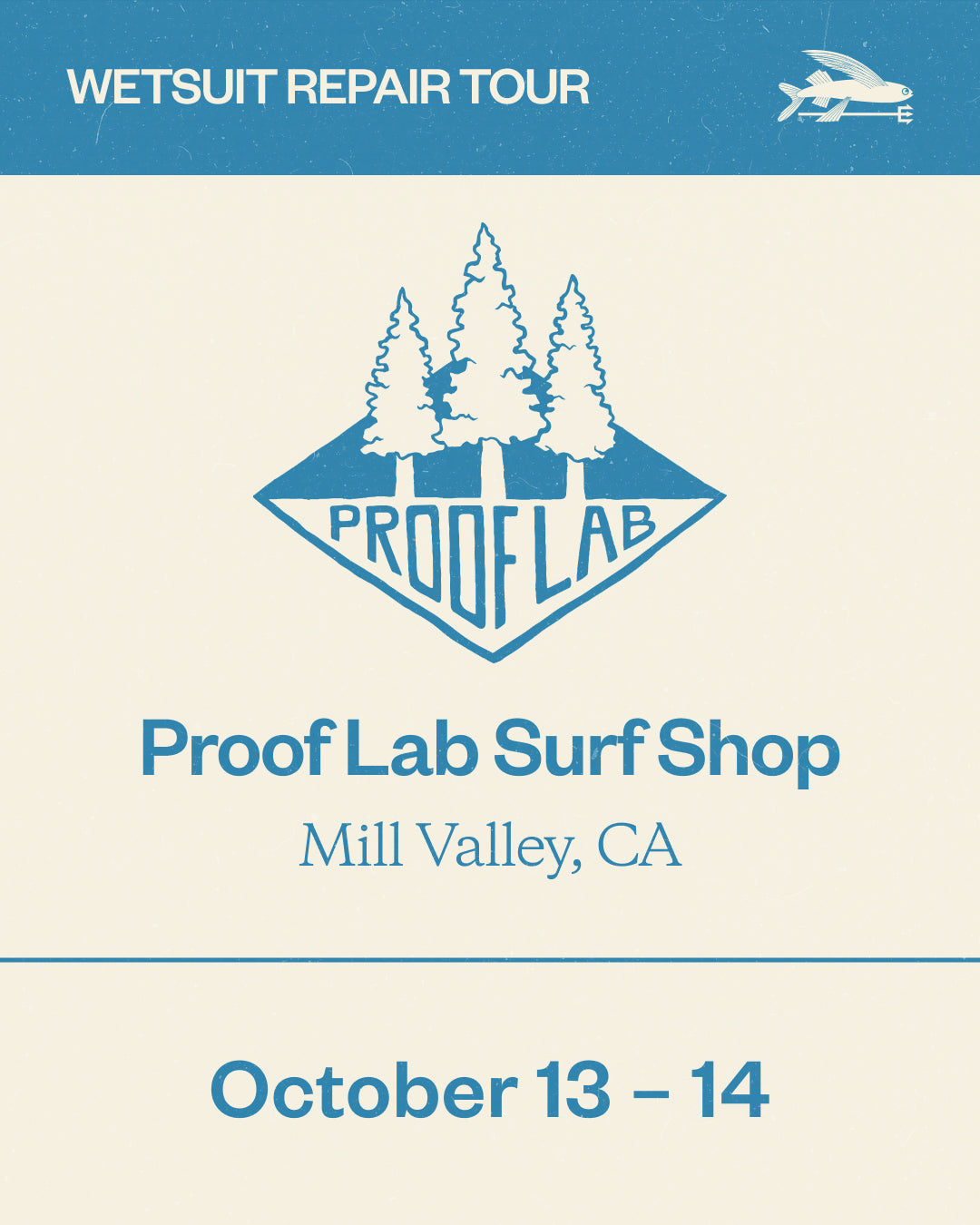 Free Wetsuit Repairs 10/13 & 10/14 – Proof Lab